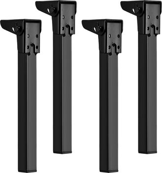 Generic Klapptischbeine - 4 St&uuml;ck M&ouml;belbeschl&auml;ge | Metall-Couchtischbein f&uuml;r Heimwerker, Wohnung, Wohnzimmer, Schlafzimmer, Arbeitszimmer, Balkon, Terrasse, B