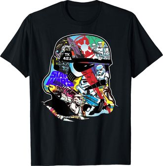 Star Wars Storm Trooper Retro Helmet TK 421 Graphic T-Shirt T-Shirt