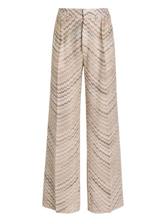 Missoni pantalon fusel&eacute; &agrave; chevrons - Tons neutres