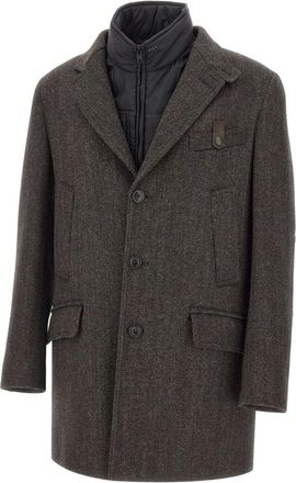 Fay Homme, Manteaux, Brun, Taille: XL Driving Coat