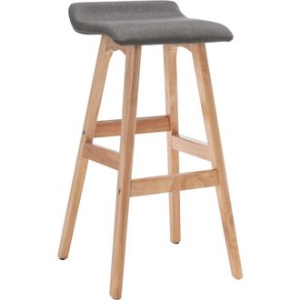 vidaXL Vidaxl - Chaise de bar Gris fonc&eacute; Tissu
