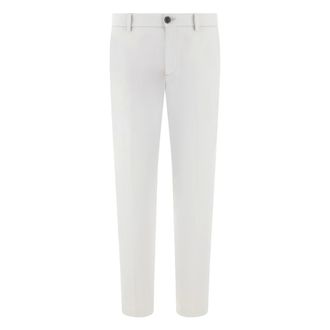 Boggi Milano Homme, Pantalons, Gris, Taille: W36 Pantalon en coton stretch/Tencel