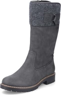 Rieker Bottes FEMME anthracite et à zip