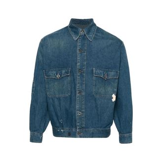 Maison Margiela Veste en jean us&eacute;e - Homme - Vestes - Bleu - Taille: S