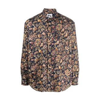 President's Tapestry Rinse Regular Fit Hemd mit Fronttasche - - Shirts - Herren - Mehrfarbig - M