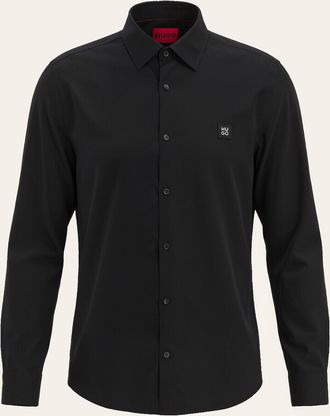 HUGO BOSS Hugo Hemd Ermo Slim Fit schwarz