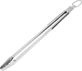 Santos XXL Edelstahl Grillzange 53cm - Kochzange, eckiger Kopf - ergonomische Handhabung - geb&uuml;rsteter/rostfreier Edelstahl - starker Federmechanismus