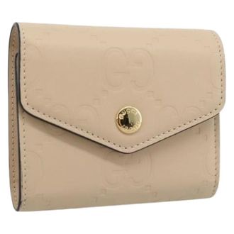 Gucci Portefeuille Vintage Pre-owned - Femme - Pre-owned - Beige - Taille: ONE Size