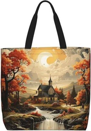 Generic Chute Du Christianisme Sac Fourre-Tout R&eacute;utilisable Tote Bag Grand Sac A Main Femme Pour Travail Plage Shopping