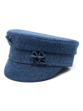 Ruslan Baginskiy casquette gavroche en jean - Bleu