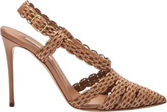 Casadei Femme, Chaussures, Brun, Taille: 38 1/2 EU Avenida Julia Slingback Pump