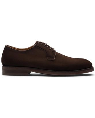 Magnanni Schn&uuml;rschuhe in Derby-Form aus Veloursleder mit Flex-Sohle in
