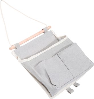 DOITOOL T&uuml;rh&auml;nger Aufbewahrungstasche Aus Robustem Stoff Mit Gro&szlig;er &Ouml;ffnung Grauer Mehrzweck Organizer F&uuml;r Wohnheim B&uuml;ro Und Bad Belastbar Und Leicht H&auml;ngbar 