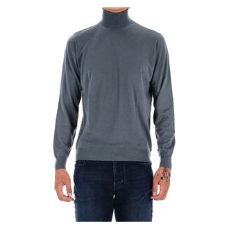 Drumohr Gr&uuml;ner Pullover Extrafeine Wolle Rollkragen - - Knitwear - Herren - Gr&uuml;n - L