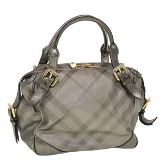Burberry Pre-owned Leder Schultertasche - - Pre-owned - Damen - Grau - ONE SIZE
