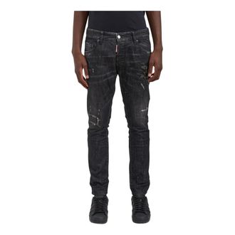 Dsquared2 Slim Fit Cotton Stretch Denim Skater Jeans - - Jeans - Herren - Schwarzk - S
