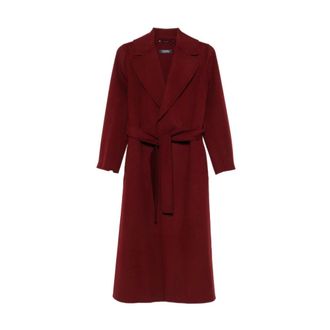 Max Mara Manteau cache-coeur Poldo - Femme - Manteaux - Rouge - Taille: 36 FR
