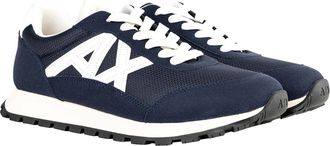A|X Armani Exchange Low-Top Sneaker - SNEAKER DROP MICROSUEDE+MESH+CALF PU - Gr. 42 (EU) - in Blau - f&uuml;r Damen