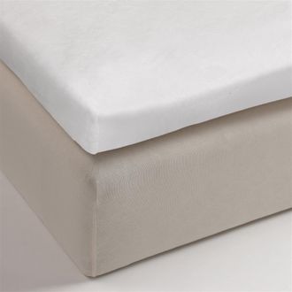 Beddinghouse Baumwolle, Polyester Matratzenauflage Molton Mf Td White 120 X 200/220 Cm Hh: 10 Cm 120 x 200/220 cm Steghöhe: 10 cm 1 Topper-Moltonauflage Weiß
