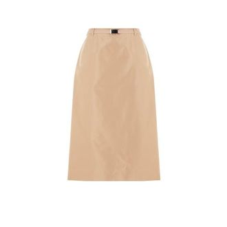 Prada Seidenrockanzug in Beige