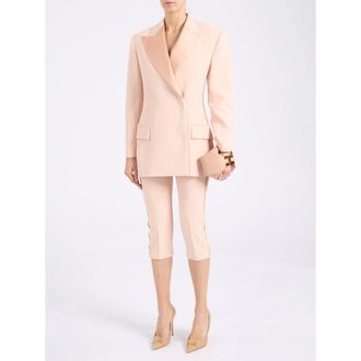 Elisabetta Franchi Femme, Pantalons, Beige, Taille: 40 FR Cropped Pantalons