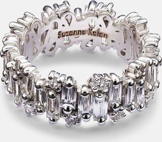 Suzanne Kalan Ring Shimmer Audrey aus 18kt Wei&szlig;gold mit Diamanten