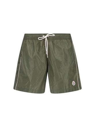 Moncler Badeshorts Logo