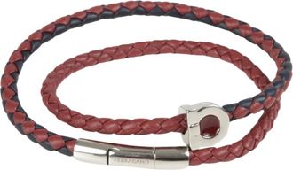 Ferragamo Homme, Accessoires, Rouge, Taille: ONE Size Double-wrap Gancini Bracelet