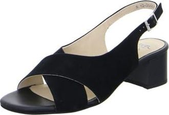 Ara Femme Prato Sandales, Noir, 38.5 EU