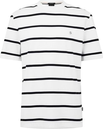 HUGO BOSS Taut T-Shirt f&uuml;r Herren, Baumwolle, Regul&auml;r (Wei&szlig;)