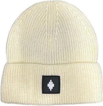 Marcelo Burlon unisex, Accessoires, Beige, Taille: ONE Size Beanie