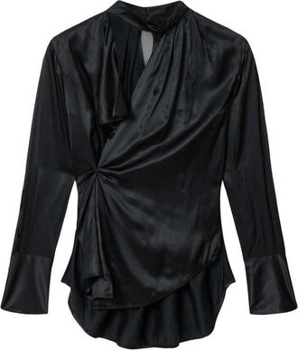 AllSaints Zellie Top in Schwarz