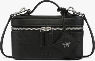 MCM Aren Kosmetiktasche aus Leder mit Maxi-Monogramm