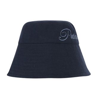 Patou Besticktes Logo Baumwoll-Eimerhut Navy - - Accessories - Damen - Blau - L