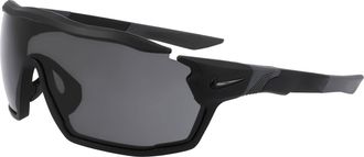 Nike Nike Sun Show X Rush Sonnebrille in der Farbe Schwarz Matt, mit Linsen in der Farbe Dunkelgrau, DZ7368-010