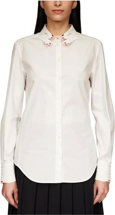 Vivetta Vivetta, Femme, Blouses et Chemises, Blanc, Taille: 34 FR Chemise Broderie