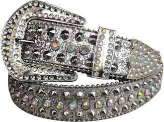 Generic Ceinture en cristal de style coréen pour femme - Accessoire décontracté, 26, 105 cm