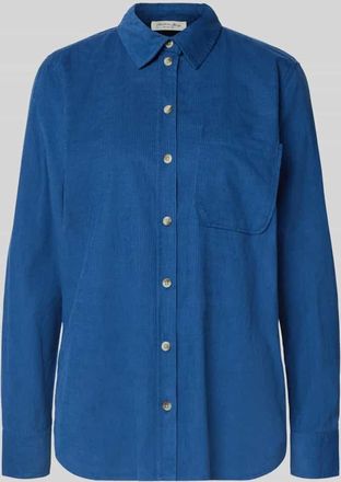 Christian Berg Relaxed Fit Hemdbluse in Cord-Optik mit Brusttasche