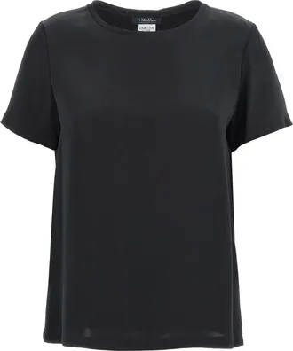 Max Mara blouse Rebecca à manches courtes - Noir
