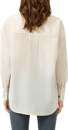 QS by s.Oliver Langarmbluse mit Knopfleiste