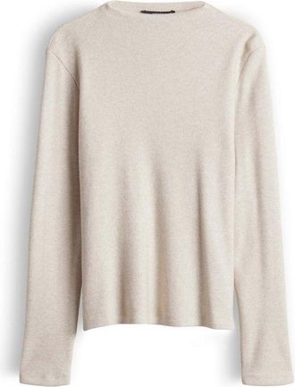 someday Longsleeve Kosie fine mit flauschigem Griff Figurbetonter Schnitt mit feiner, weicher Rippstruktur
