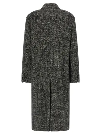 Dolce & Gabbana Wool and Cashmere Boucl&eacute; Coat - Charcoal