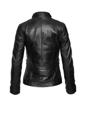 Bugatti Lederjacke (1-St) Taillierter Schnitt
