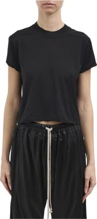 Rick Owens Femme, Tops, Noir, Taille: 38 FR Cropped Small Level T