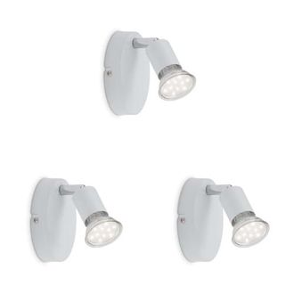 Briloner Leuchten LED Wandleuchte, Wandlampe, Deckenleuchte, Deckenlampe, Spot, LED Strahler, Wohnzimmerlampe, Lampe, Deckenlampe, Strahler, schwenkbar, Wei&szlig;, 