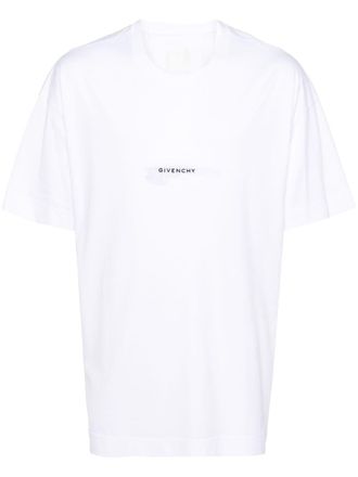 Givenchy t-shirt &agrave; ailes brod&eacute;es - Blanc