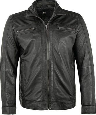 Otto Kern Lederjacke OK-105 Echtleder Herren Lederjacke Lammnappa schwarz