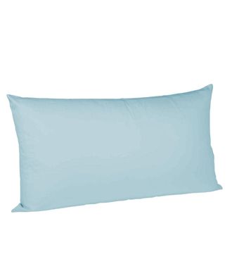 Fleuresse Satin Kissenbezug, Kissenh&uuml;lle aus 100% seidig weicher Baumwolle, Bezug Kissen Kopfkissen, 60 Grad, &Ouml;kotex 100, Made in EU, 40 x 80 cm, eisblau