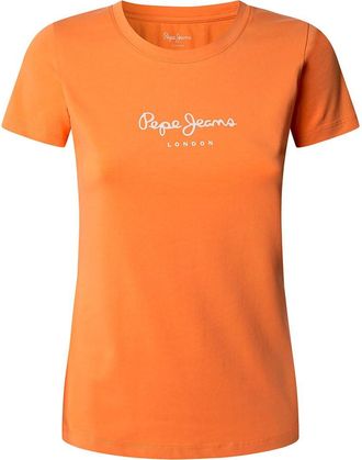 Pepe Jeans London Womens New Virginia SS N T-Shirt Orange (Washed Orange), XXS, Orange (verwaschenes Orange), XXS