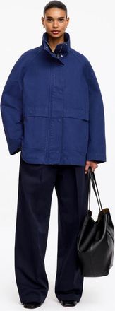 Arket Workwear-Jacke Aus Baumwolle -Blau